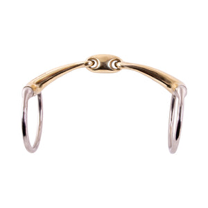 AK Eggbutt German Silver Double Jointed Mouth Piece Horse Bits