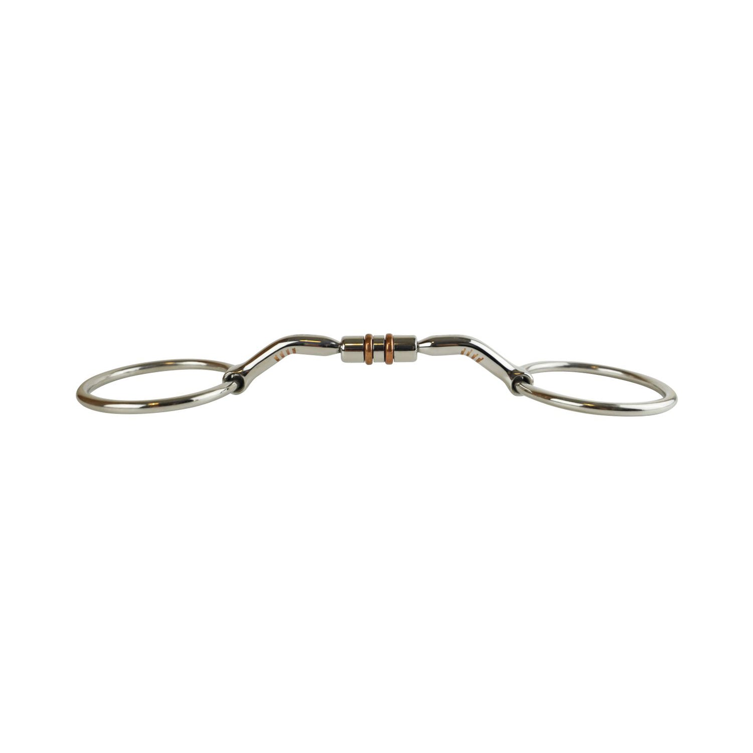 AK Loose Ring Rotary Curved Snaffle Bit